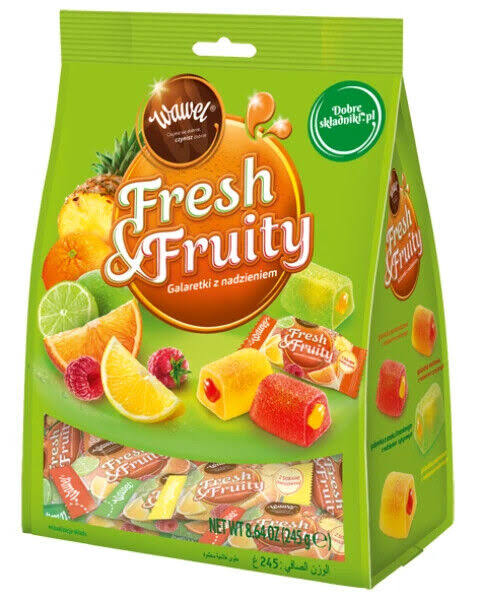 Wawel Fresh & Fruity Jellies Sour Filled 245 g – Polish Shop Online