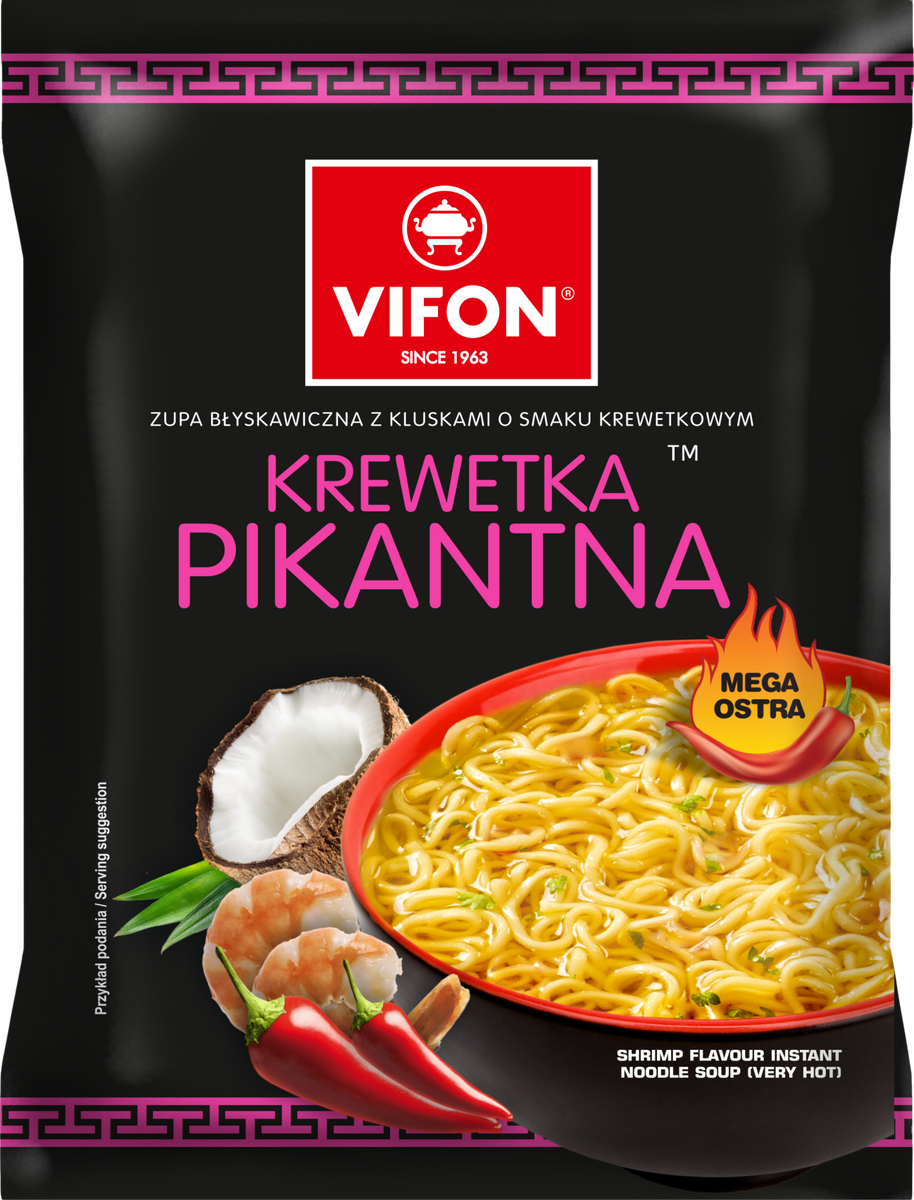 Vifon Hot Shrimp Instant Noodle Soup 70G – Polish Shop Online