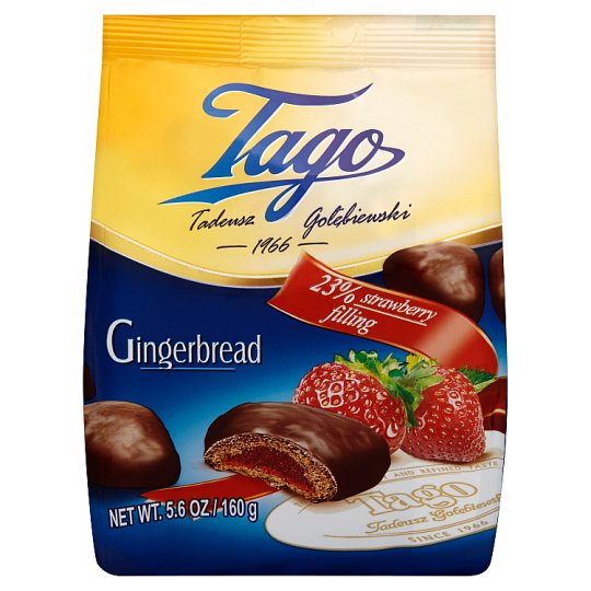 Tago Gingerbreads with strawberry filling 160 g – Polish Shop Online