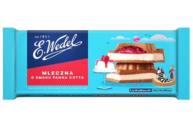 WEDEL DARK CHOCOLATE WITH PANNA COTTA FLAVOUR FILLING 100G – Polish ...